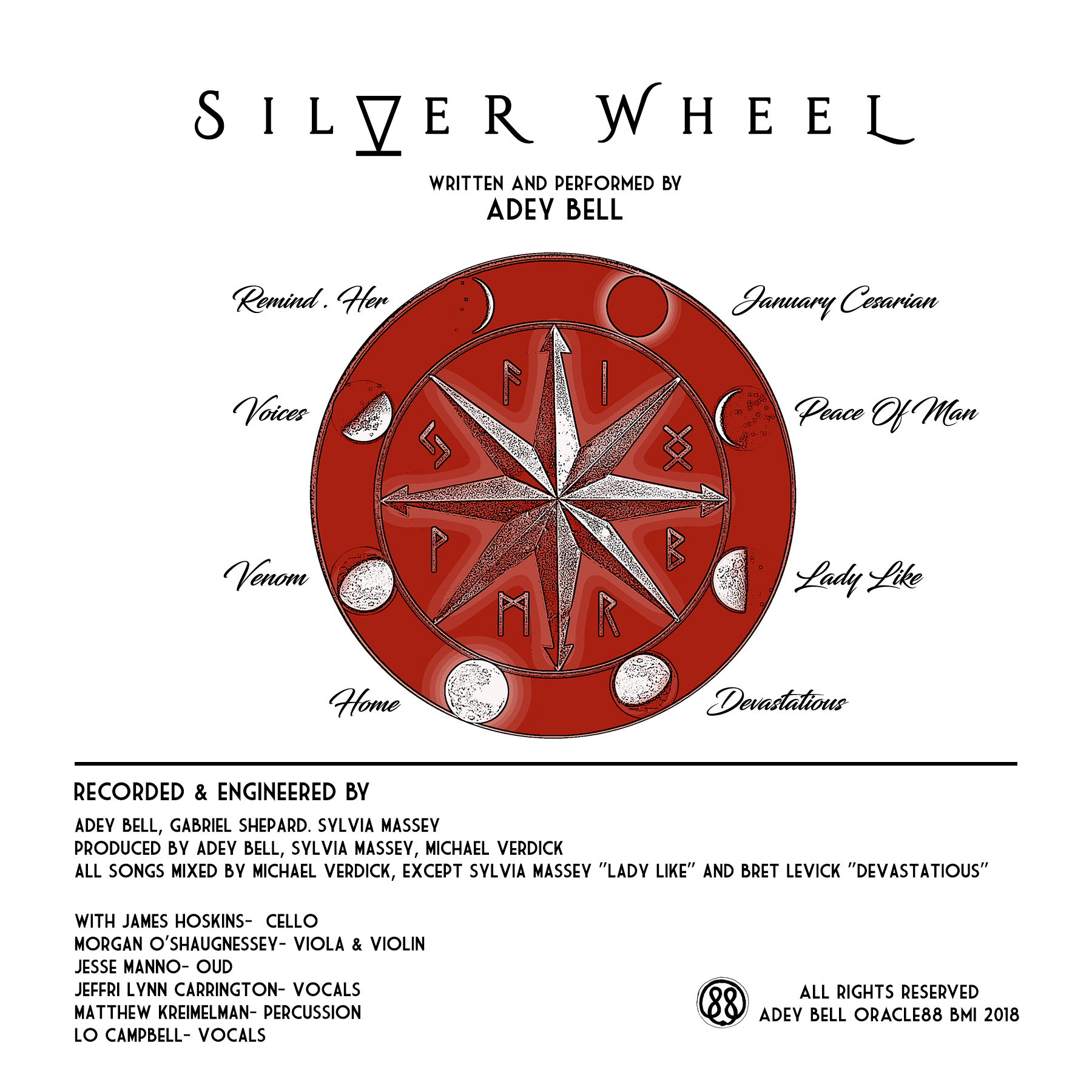 Silver Wheel for you. Love, Adey – Oracle88 – Adey Bell